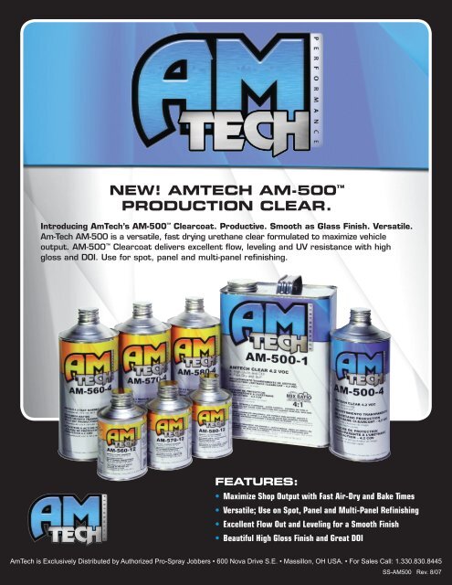 NEW! AMTECH AM-500â ¢ PRODUCTION CLEAR. - Pro-Spray