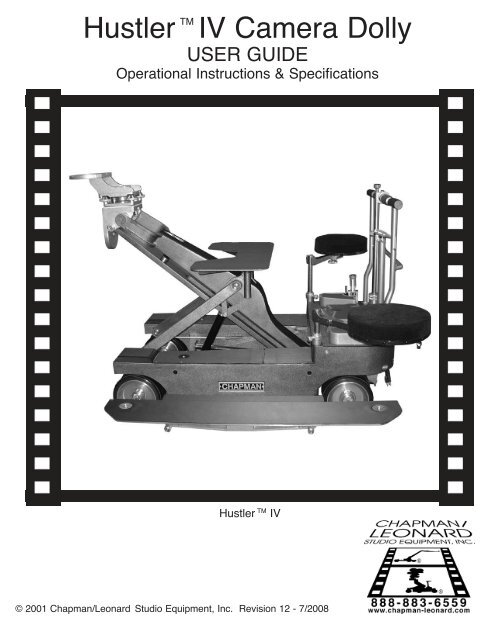 HustlerTM IV Camera Dolly - Chapman-Leonard