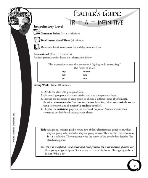 ir + a + infinitivo