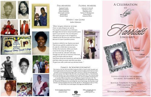 Bostick And Tompkins Funeral Home Columbia South Carolina Online