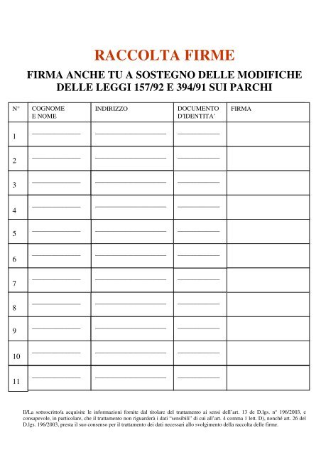 Modulo Raccolta Firme Petizione Popolare Parcheggi Stazione, 54% OFF Modulo Raccolta Firme Petizione Popolare Parcheggi Stazione, 54% OFF