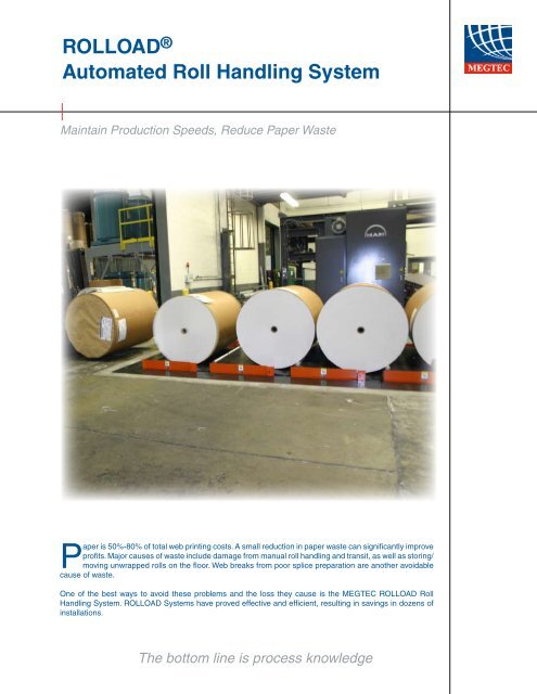 ROLLOAD® Automated Roll Handling System - Megtec Systems