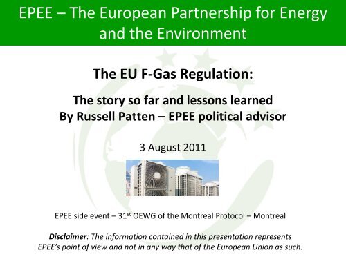 The EU F-Gas Regulation - EPEE