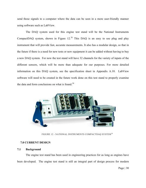 7.0 Current Design - UAV Engine Test Stand