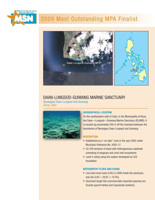 Daan-Lungsod-Guiwang Marine Sanctuary - Oneocean.org