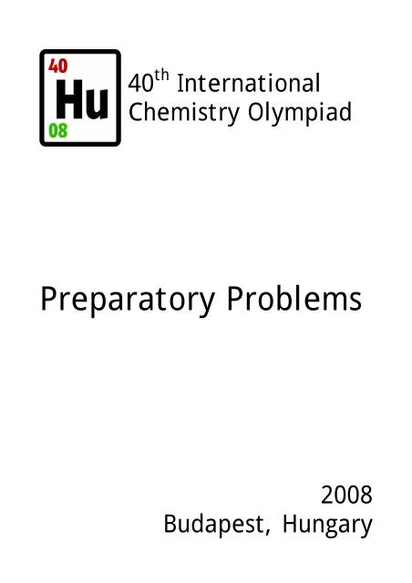 Preparatory Problems of the 40th IChO - PianetaChimica.it