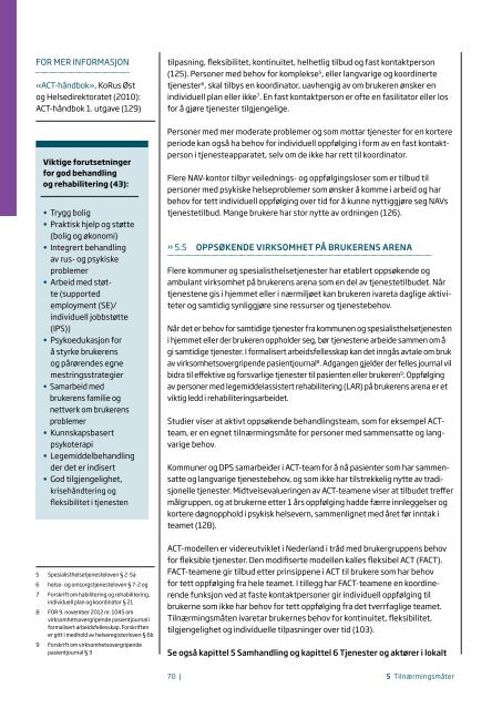 FOR MER INFORMASJON«ACT-