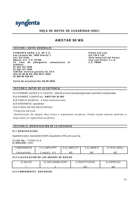 AMISTAR 50 WG - Syngenta