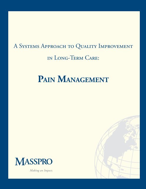 PAIN MANAGEMENT - Long-Term Care Best Practices Toolkit