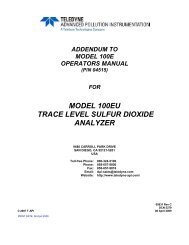 Model 100 - Teledyne API