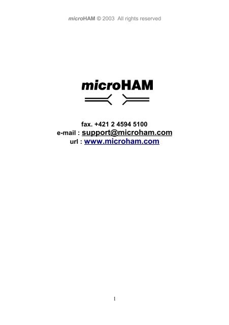 micro STACK MAX - microHAM