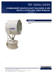 Suez Canal Signal Lights Settings - Tranberg