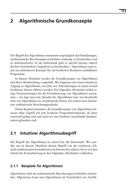 2 Algorithmische Grundkonzepte