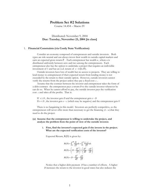 Problem Set #1 - DSpace@MIT