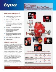 Model AV-1-300 Alarm Valve (DN65 to DN200 ... - Tyco Fire Products