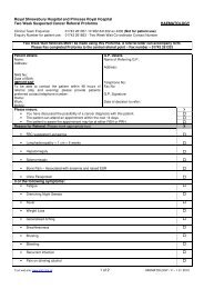 2 week wait letter for GP - Royal Shrewsbury Hospitals NHS Trust