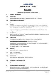 SERVICE BULLETIN - Alpha Aviation