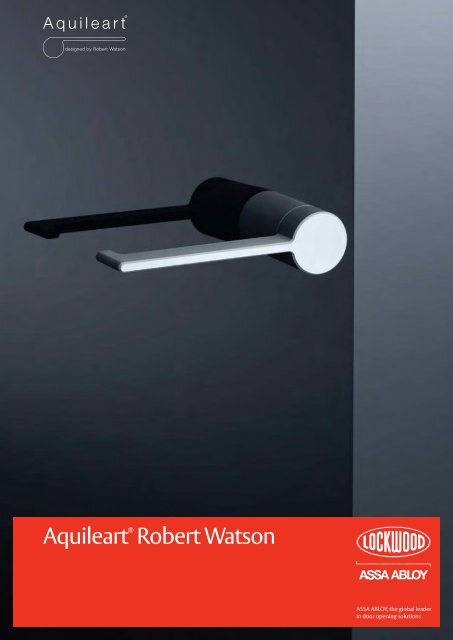 Lockwood Robert Watson Collection Catalogue.pdf - ASSA ABLOY