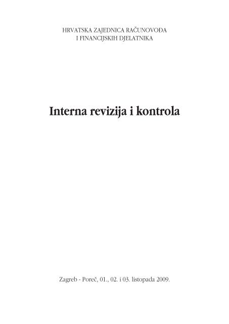 Interna revizija i kontrola