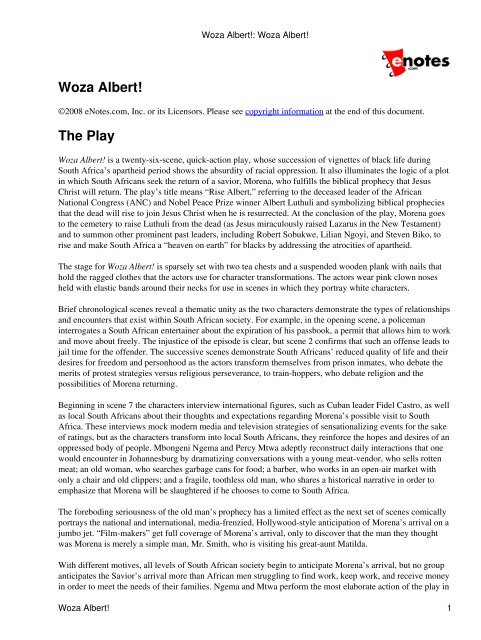 Woza Albert!: Woza Albert!