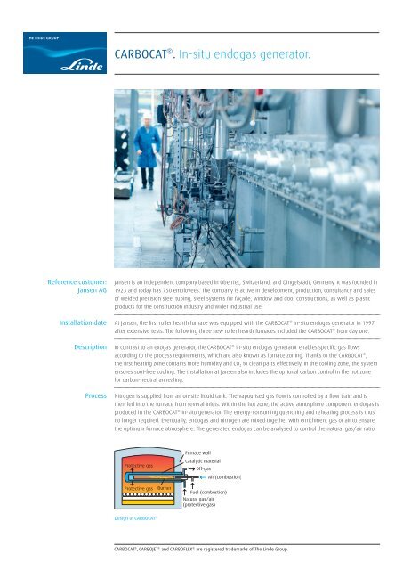 CARBOCAT®. In-situ endogas generator. - Heat Treatment - The ...