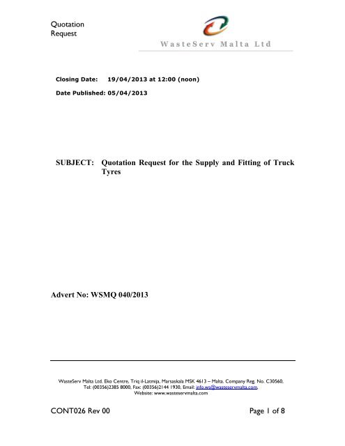 Quotation Sample Letter To Customer