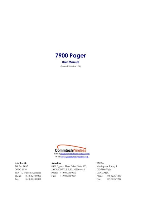 7900 Pager