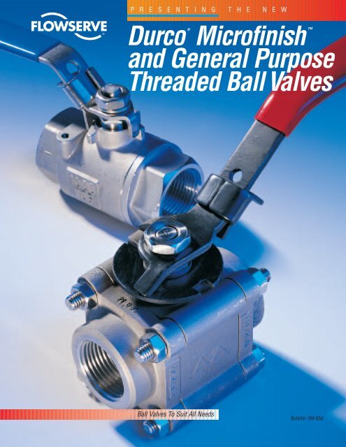 (VM-65d) Threaded Ball Valves - Petro-Valve