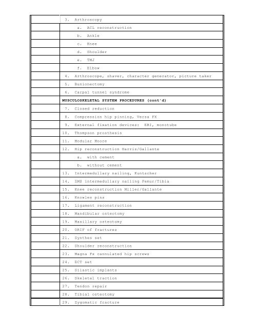 3. Arthroscopya. ACL reco