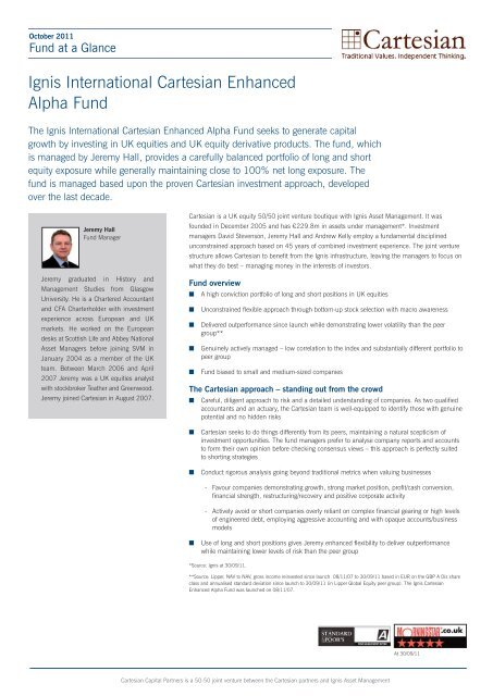 Fund at a glance - Ignis Asset Management