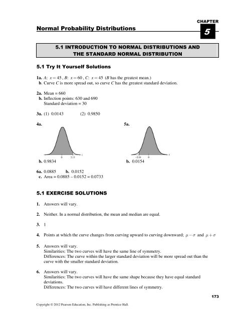 Normal Probability Distributions