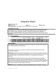 Equivalence of Activity Recordings and Derived Sleep ... - Actigraphy