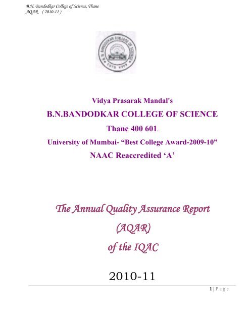 2010-2011 - VPMThane.org