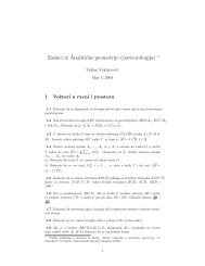 Tablica izvoda: Funkcija ( ) xf Izvod (x)f â ² const c = 0 x 1 x Î±x ...