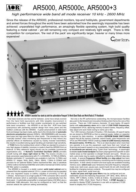 ar5000 REVISED colour leaflet