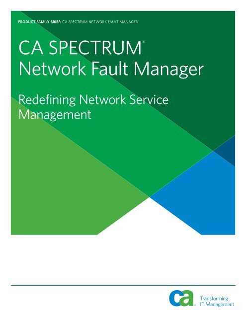 CA SPECTRUM Network Fault Manager
