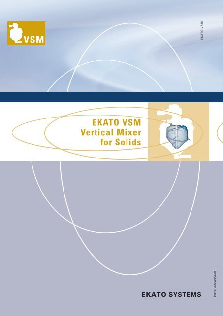 EKATO VSM Vertical Mixer for Solids