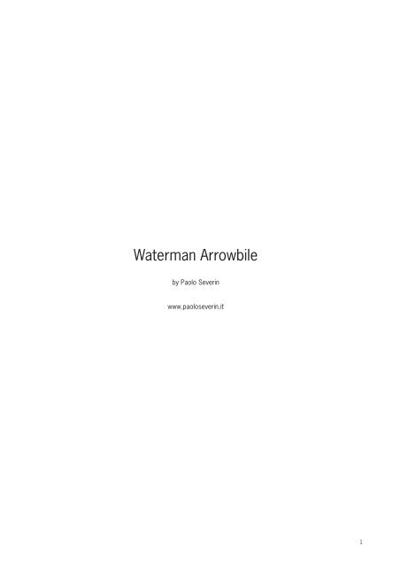 Waterman Arrowbile - Home page di Paolo Severin