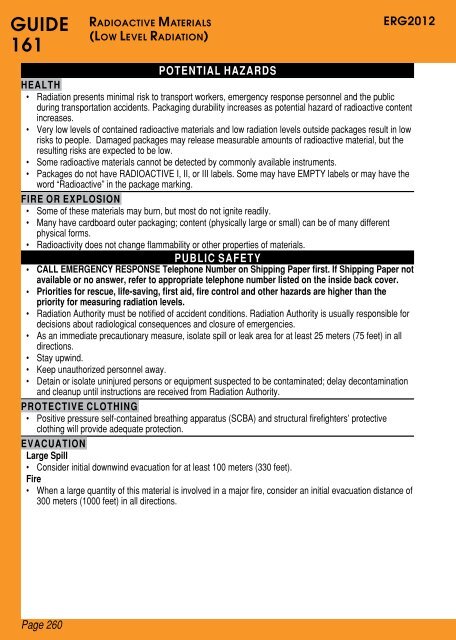 ERG 2012 - Guide 161 - CAMEO Chemicals