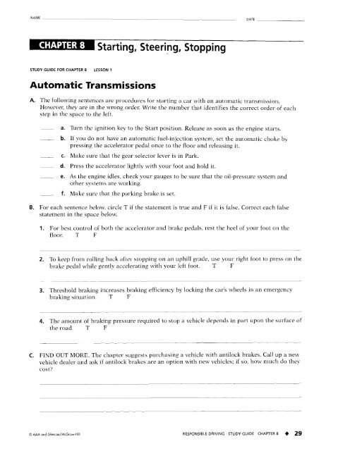 Chapter 8, Lesson 1 - Delsea