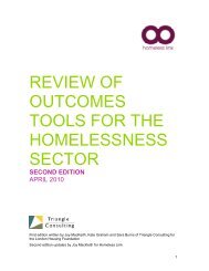 Star Chart and Action Plan - Homeless Outcomes
