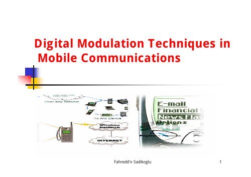 Digital Modulation Techniques in Mobile Communications