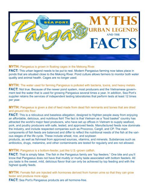 Panga Myths Flyer - Sea Port