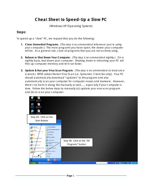 Cheat Sheet Windows XP