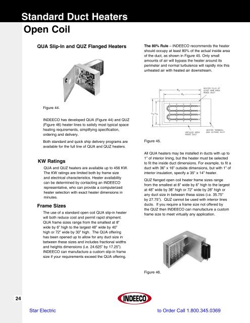 Indeeco Open Coil Duct Heaters - Heaters Sensors Controls