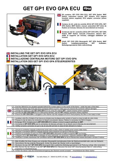 GET GP1 EVO GPA ECU - GET by Athena