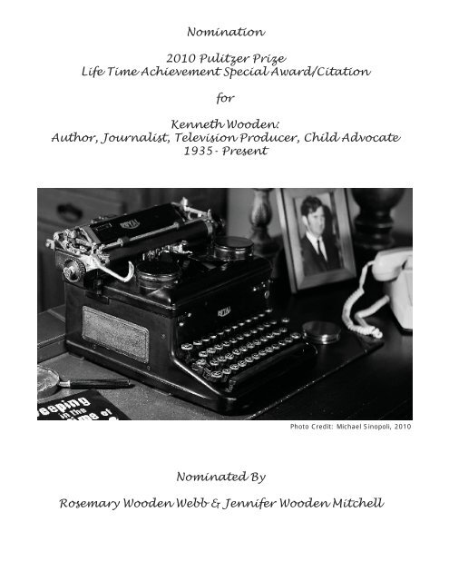 Pulitzer Prize Nomination.indd - Child Lures© Prevention