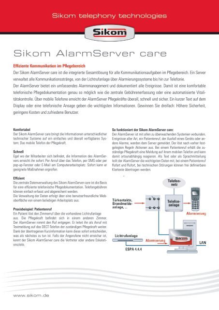 Sikom AlarmServer care - Sikom Software GmbH