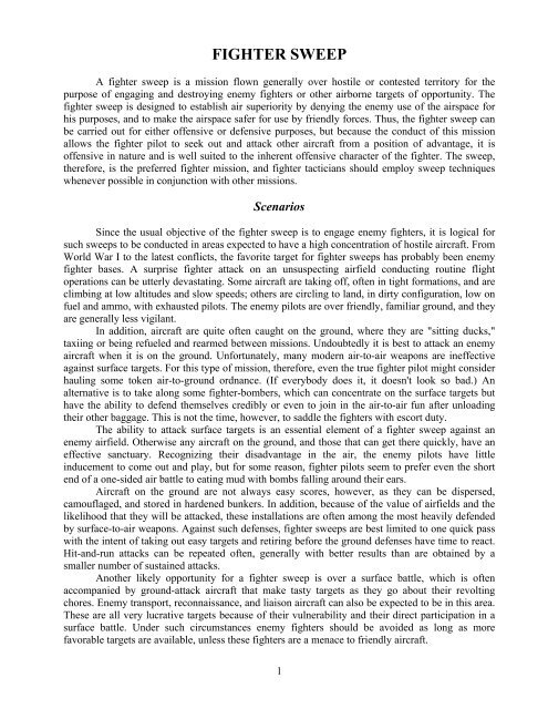 fighter sweep - e-HAF