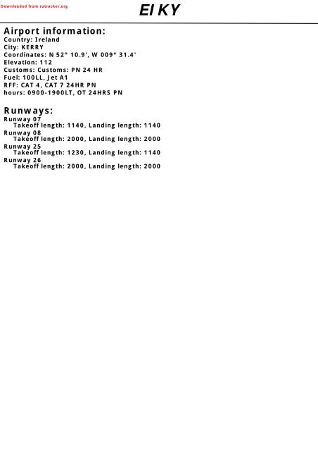 JeppView : EIKY (7 charts)